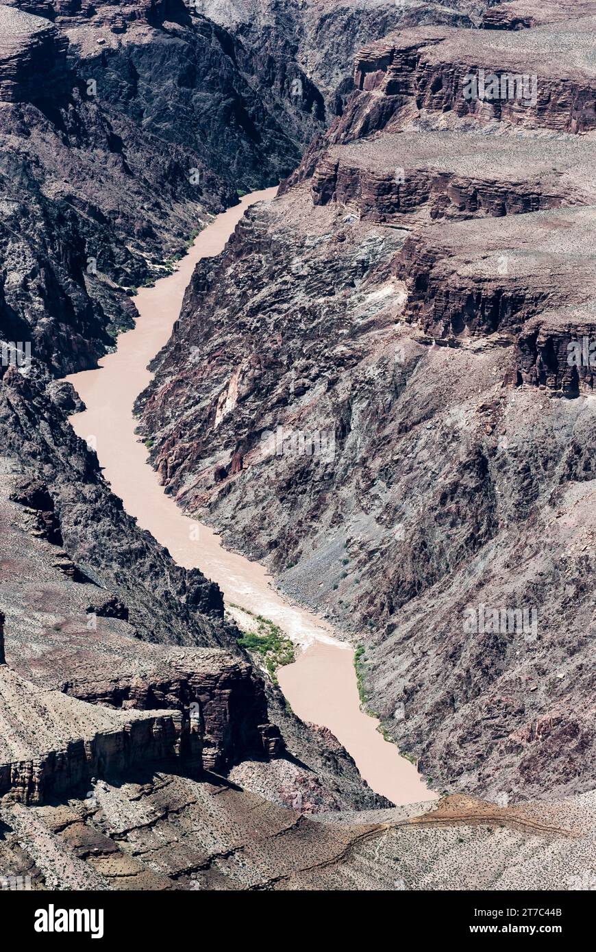 Colorado river, Hermits rest route, Grand Canyon National Park, South ...