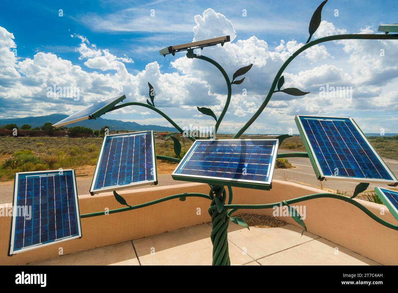 Tree as solar plant, solar energy, solar panel, energy, renewable ...