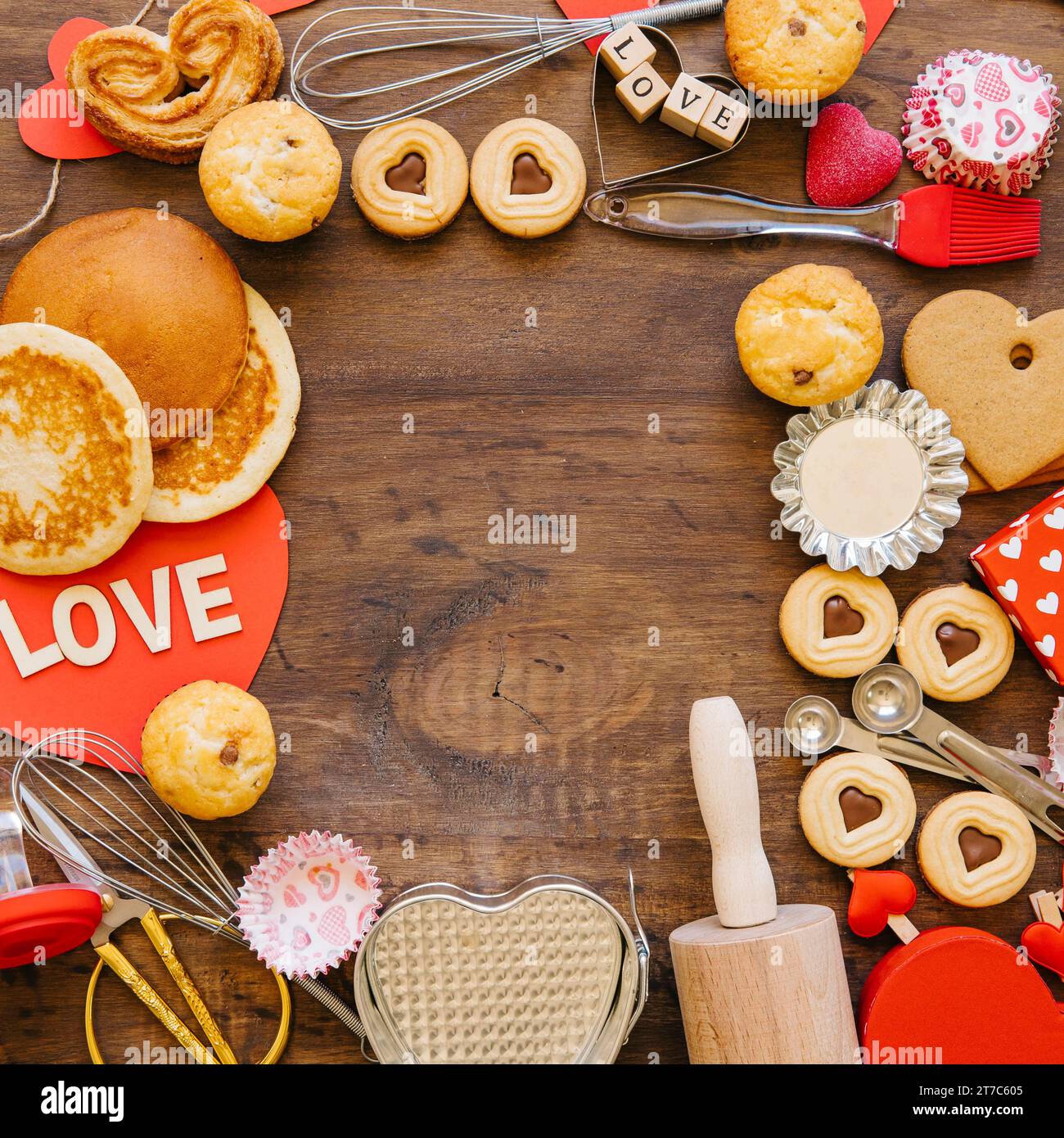 Border from pastry bakeware Stock Photo - Alamy