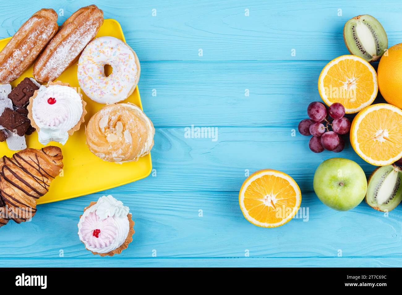 Comparison fruit candy Stock Photo - Alamy