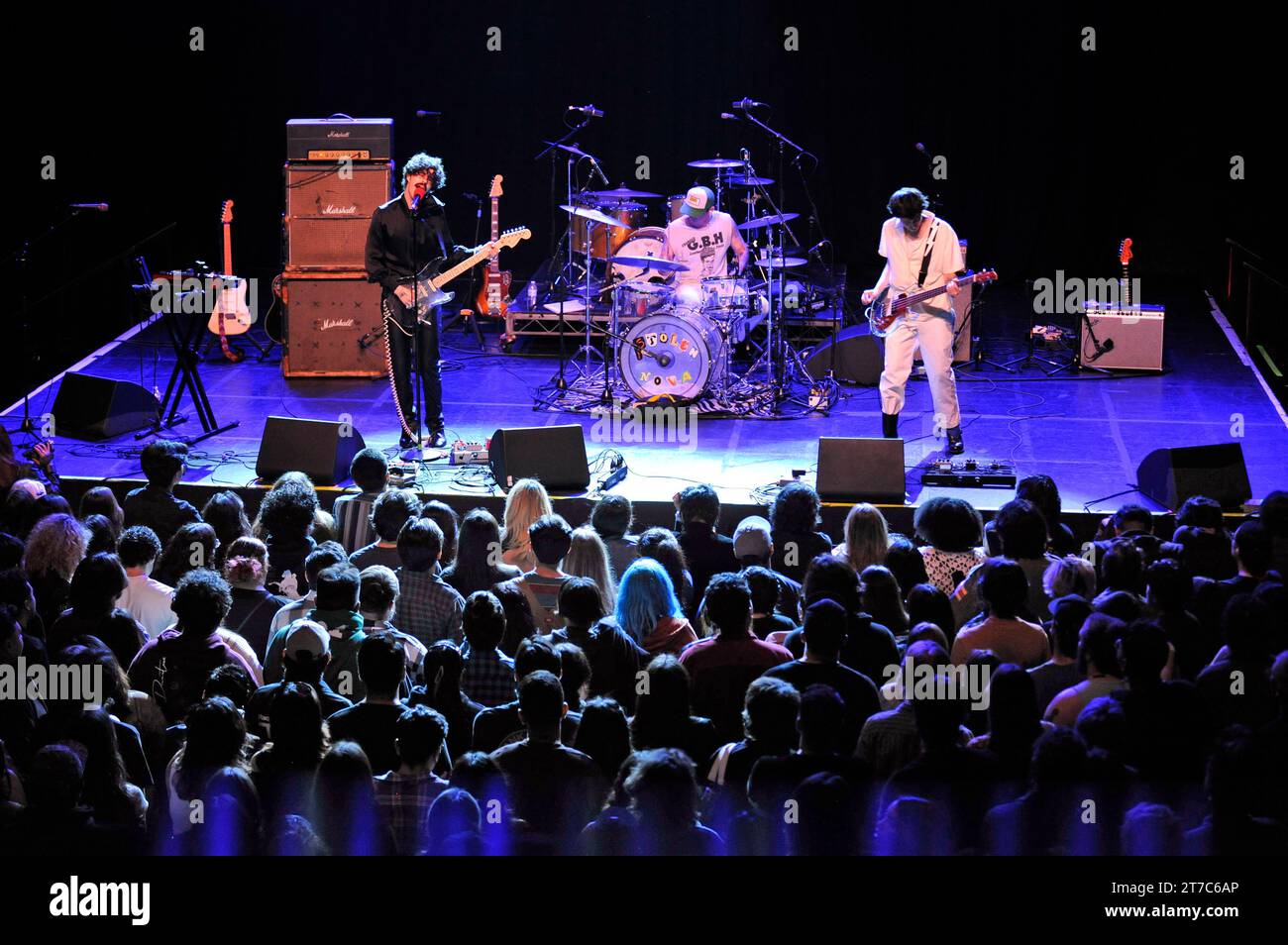 Josh Landau of Stolen Nova performing at the Fonda theater in Hollywood ...