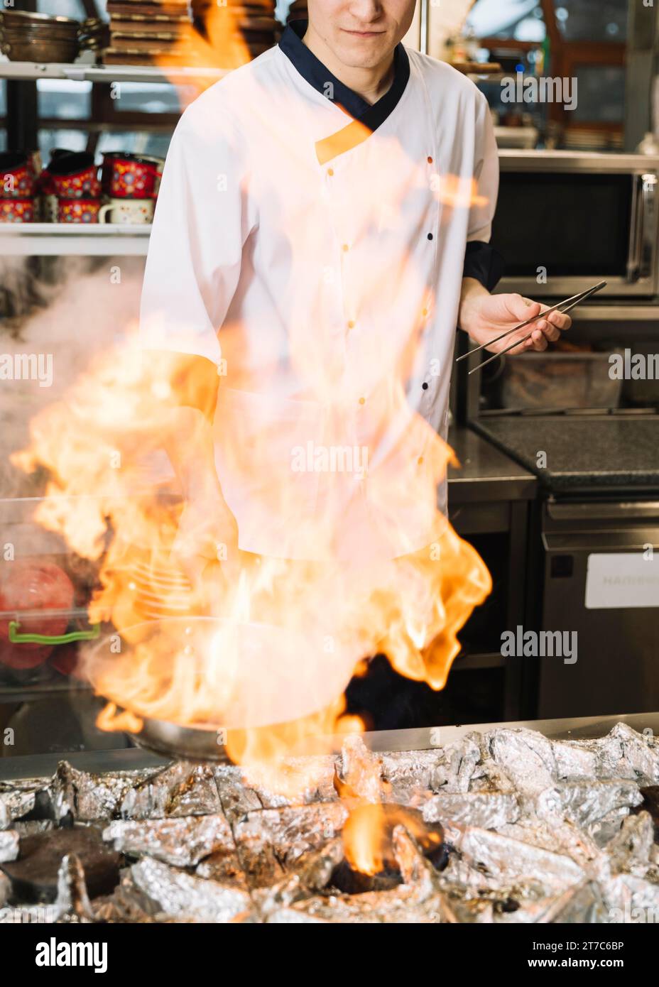 Greasy cook hi-res stock photography and images - Alamy
