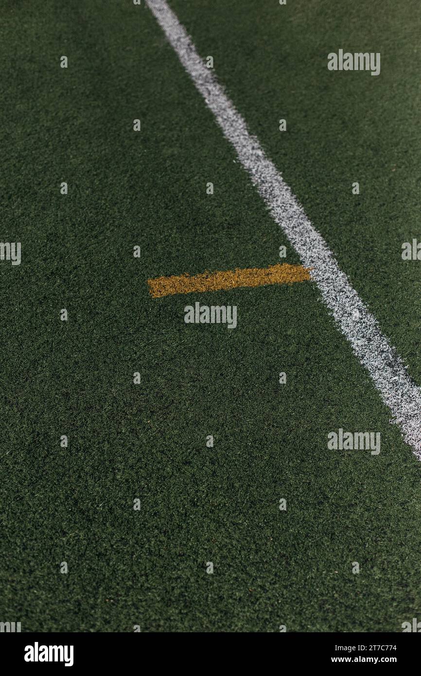 Lines football field Stock Photo - Alamy