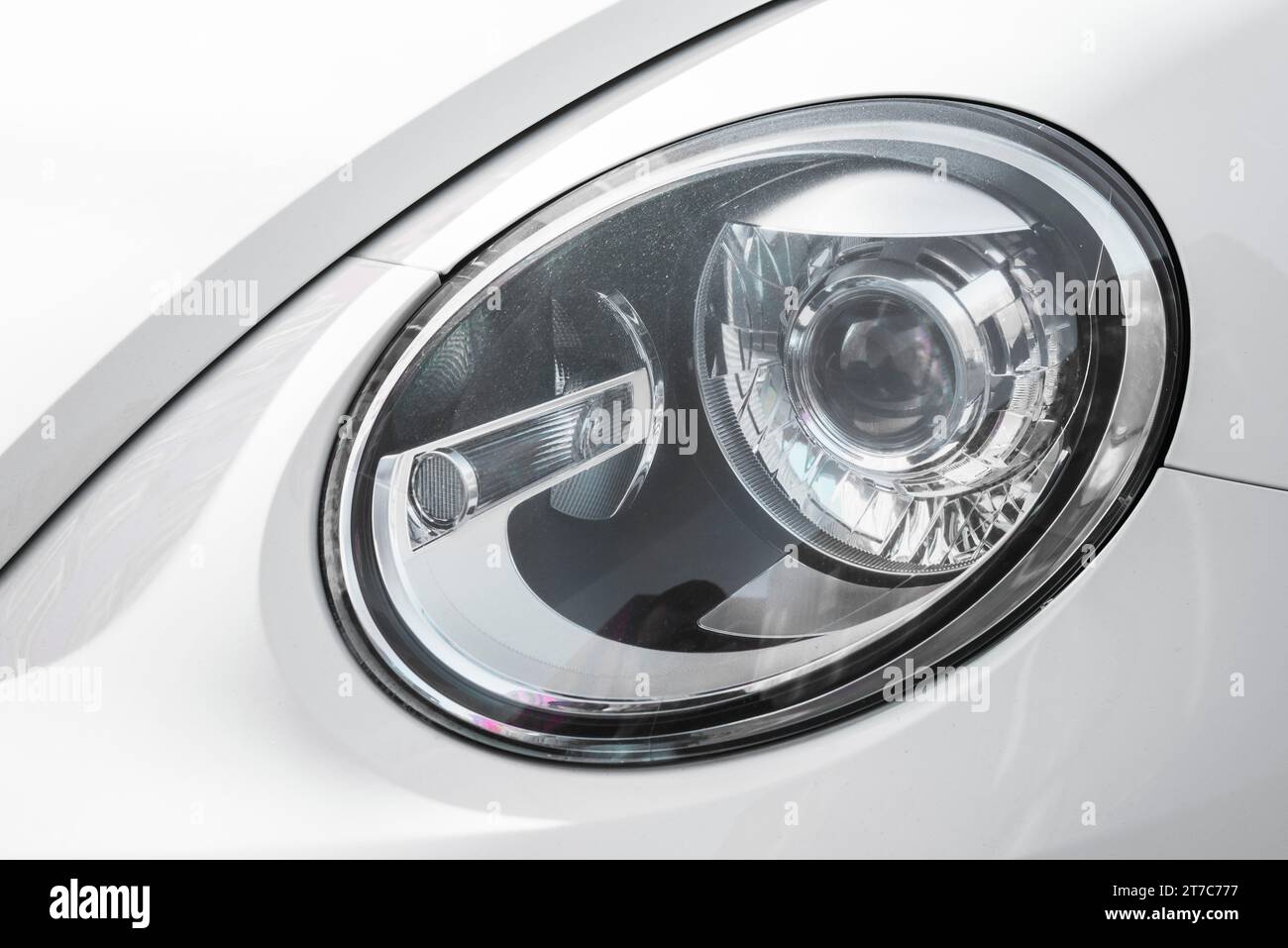 Led headlight white auto Stock Photo - Alamy