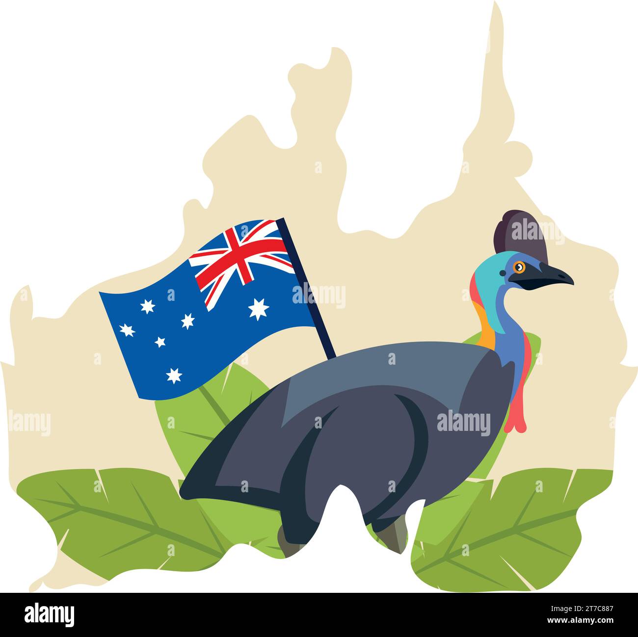 Australia national bird Stock Vector Images - Alamy