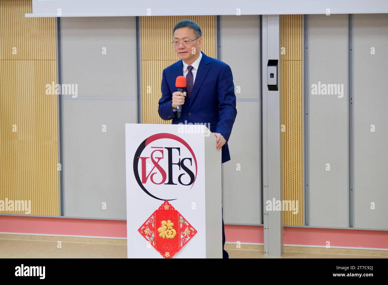 Prague, Czech Republic. 14th Nov, 2023. Chinese Ambassador to the Czech Republic Feng Biao ...