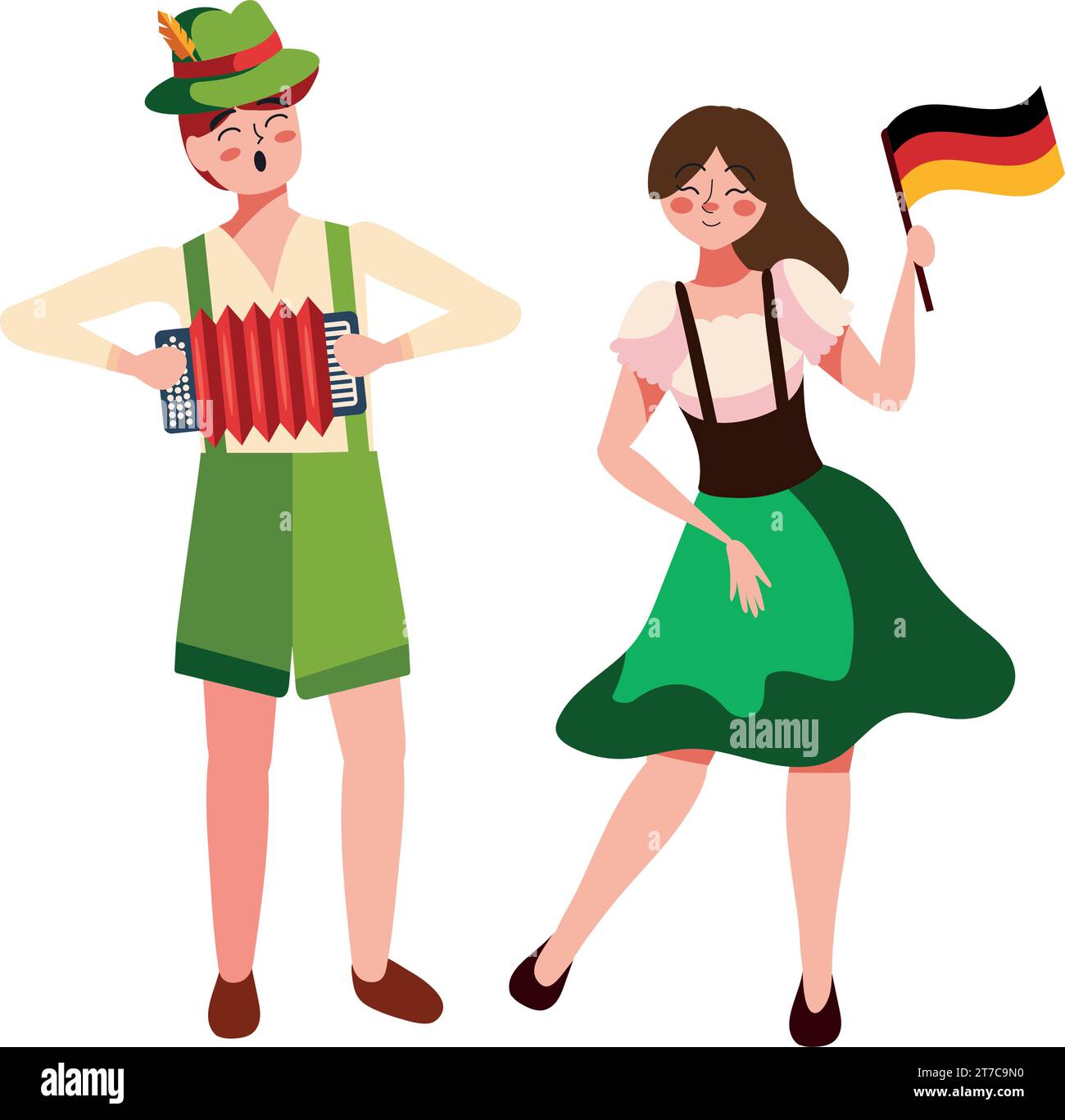 germany couple characters Stock Vector Image & Art - Alamy