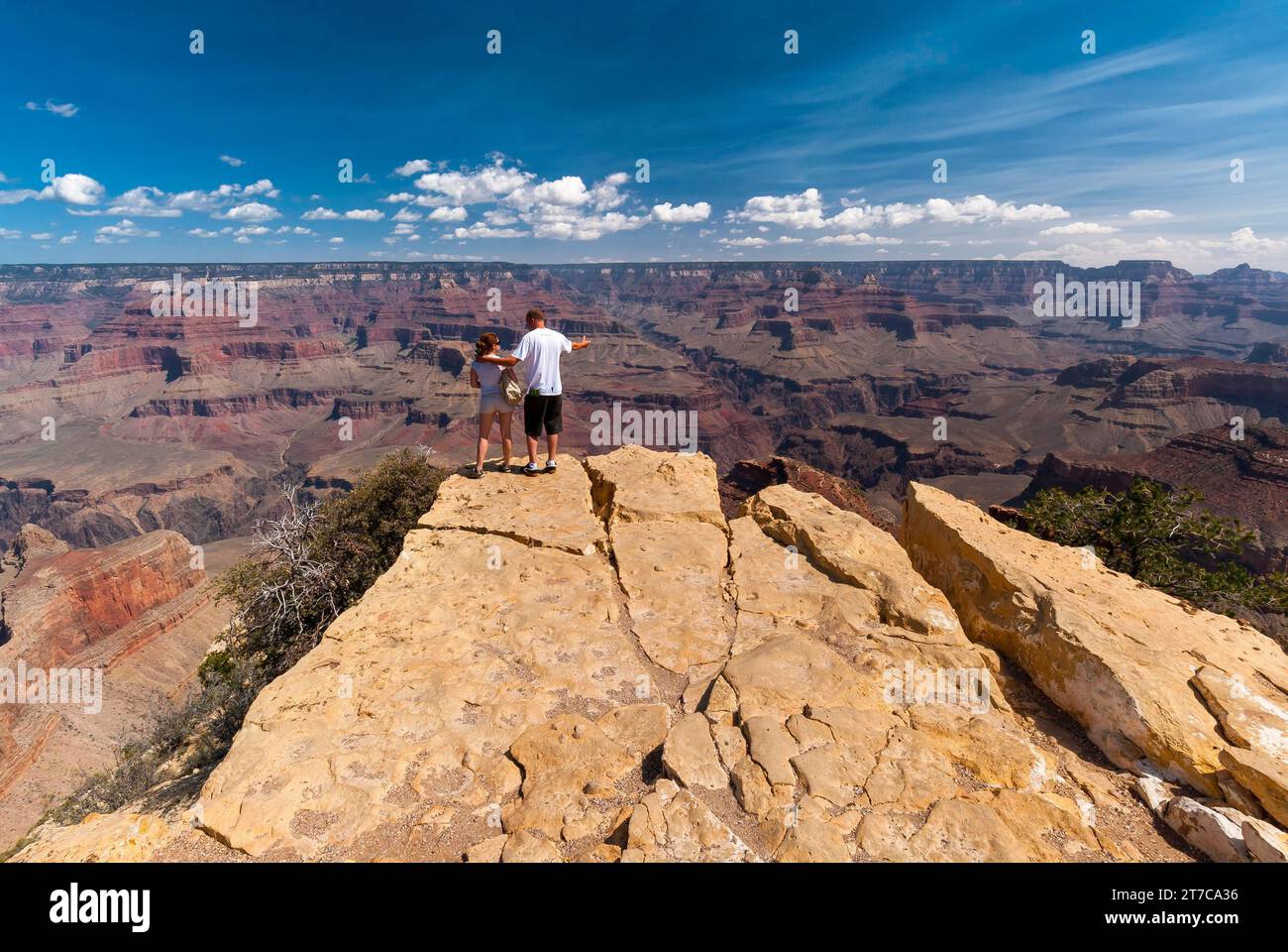 Viewpoint, Powell point, hiking trail Hermits rest route, South rim ...