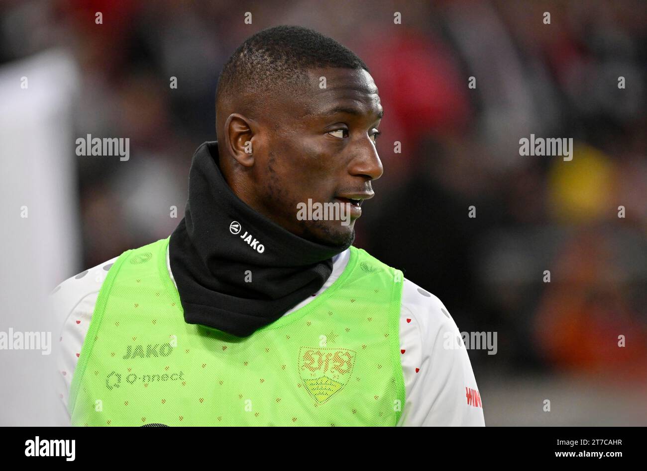 Serhou Guirassy VfB Stuttgart (09) in the substitutes' jersey, Portrait ...