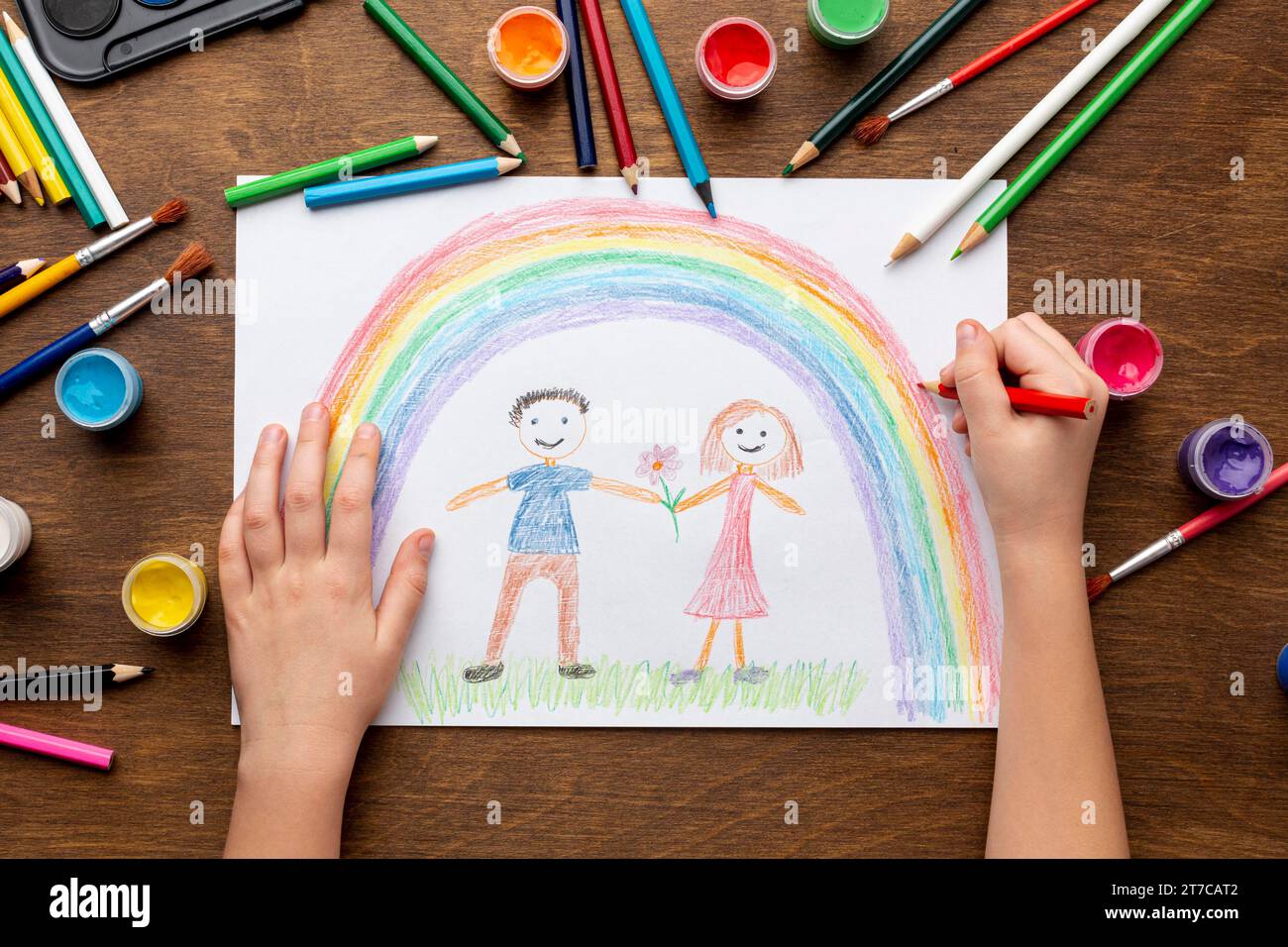 Draw food hi-res stock photography and images - Alamy