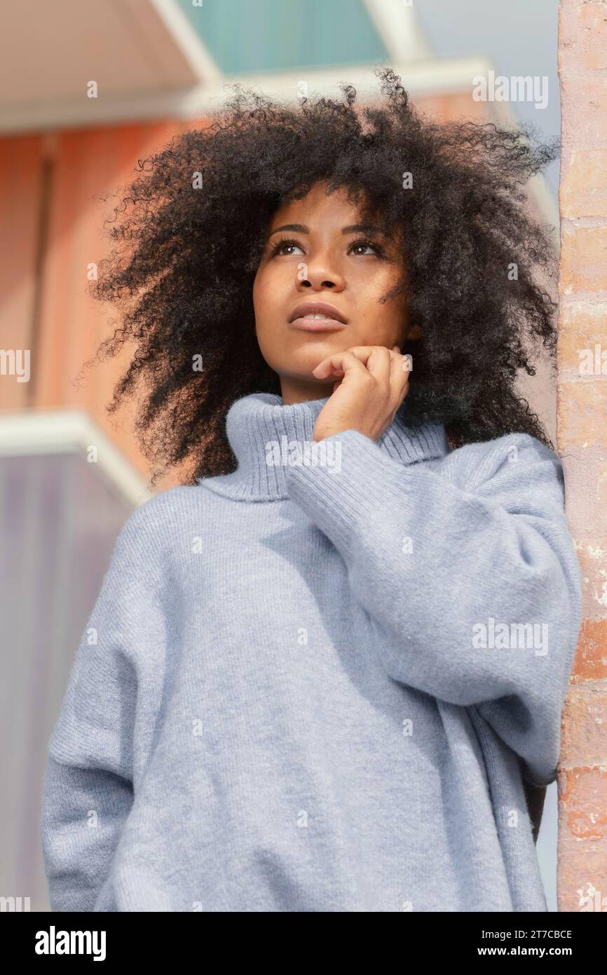 Medium shot model posing Stock Photo - Alamy