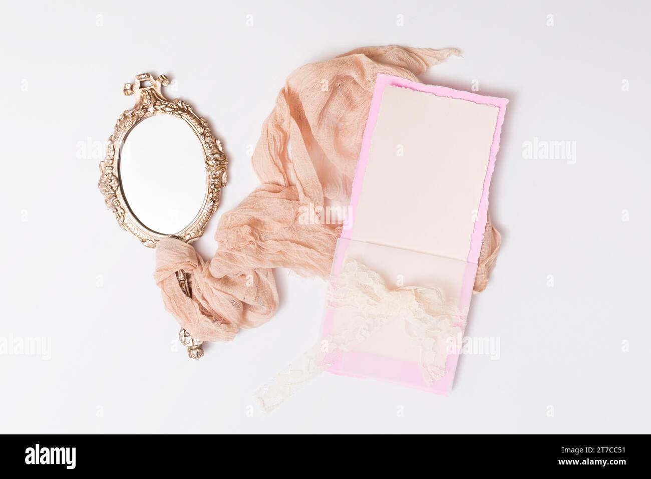 Set paper mirror textile Stock Photo - Alamy