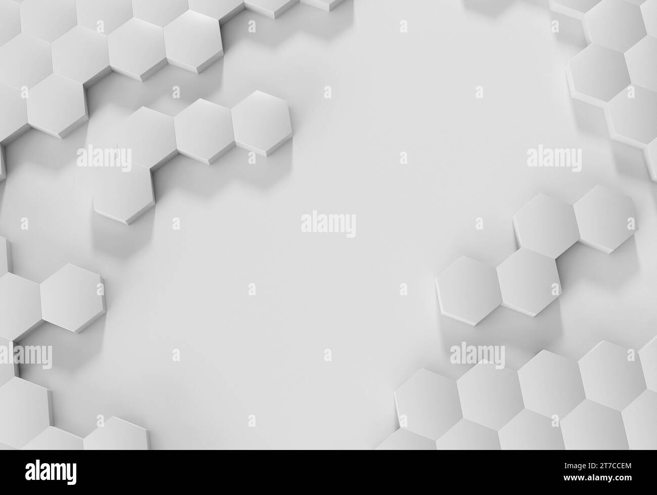 Top view creative background with white shapes Stock Photo - Alamy