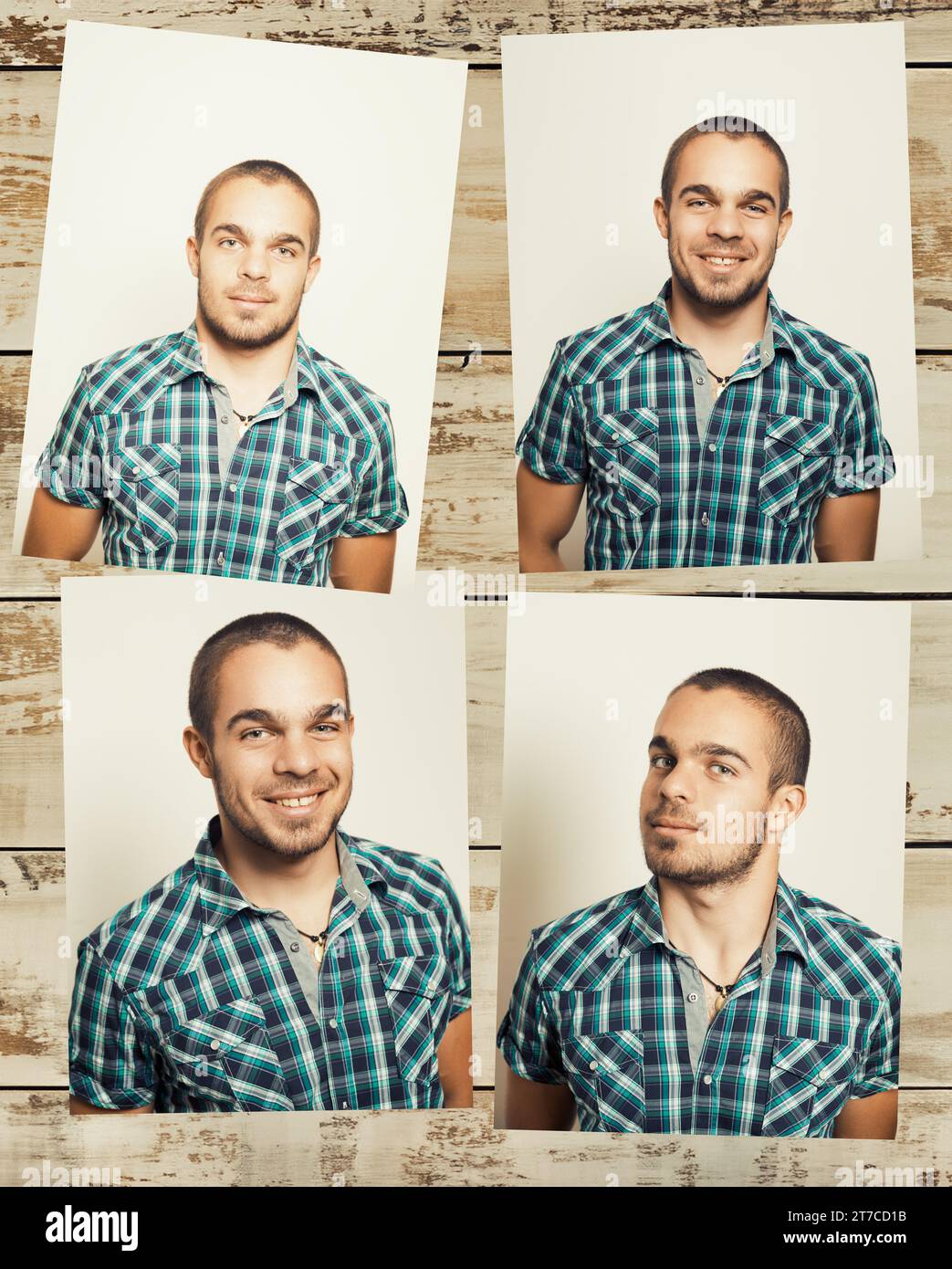 sequence of portraits captures the subtle shifts in a young man's ...