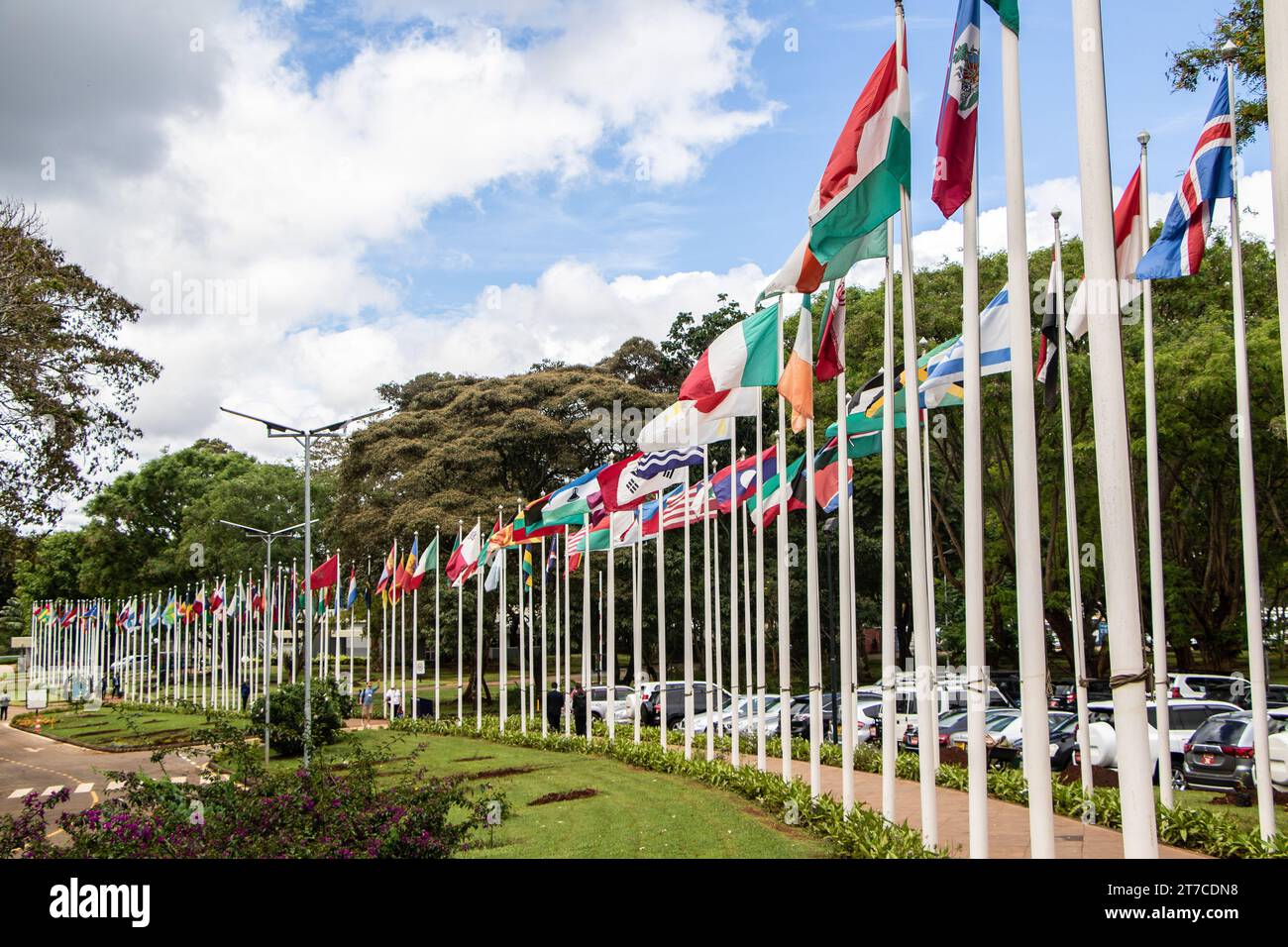 Flags of united nations member countries hi-res stock photography and ...