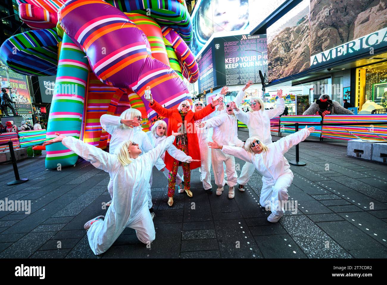 New York, USA. , . Argentinian conceptual pop artist Marta Minujín ...