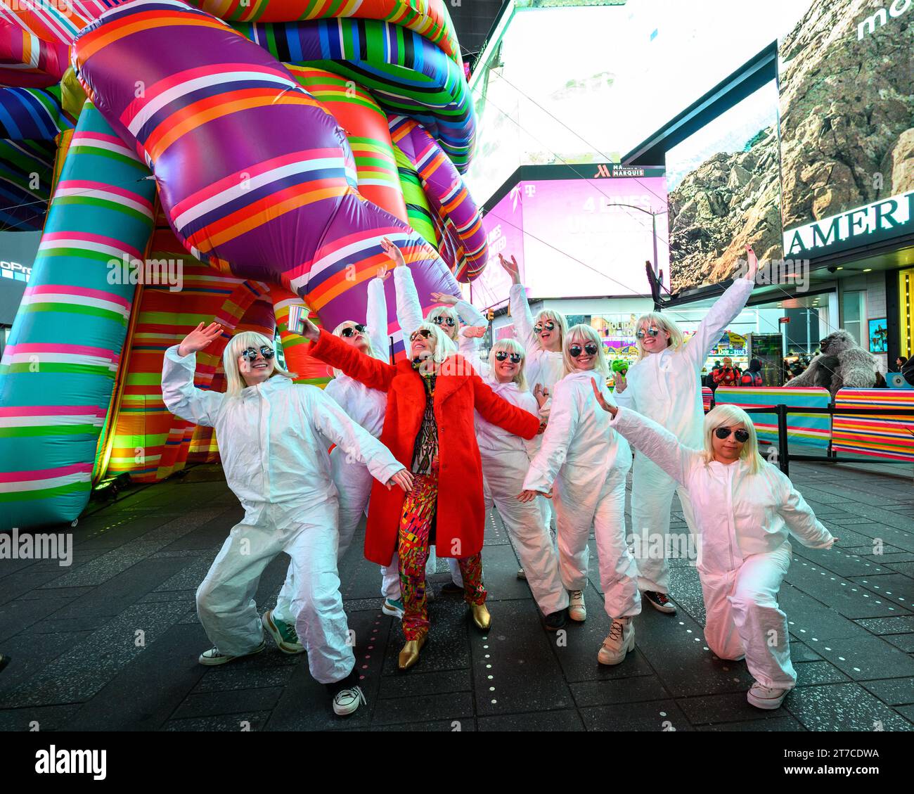 New York, USA. , . Argentinian conceptual pop artist Marta Minujín ...