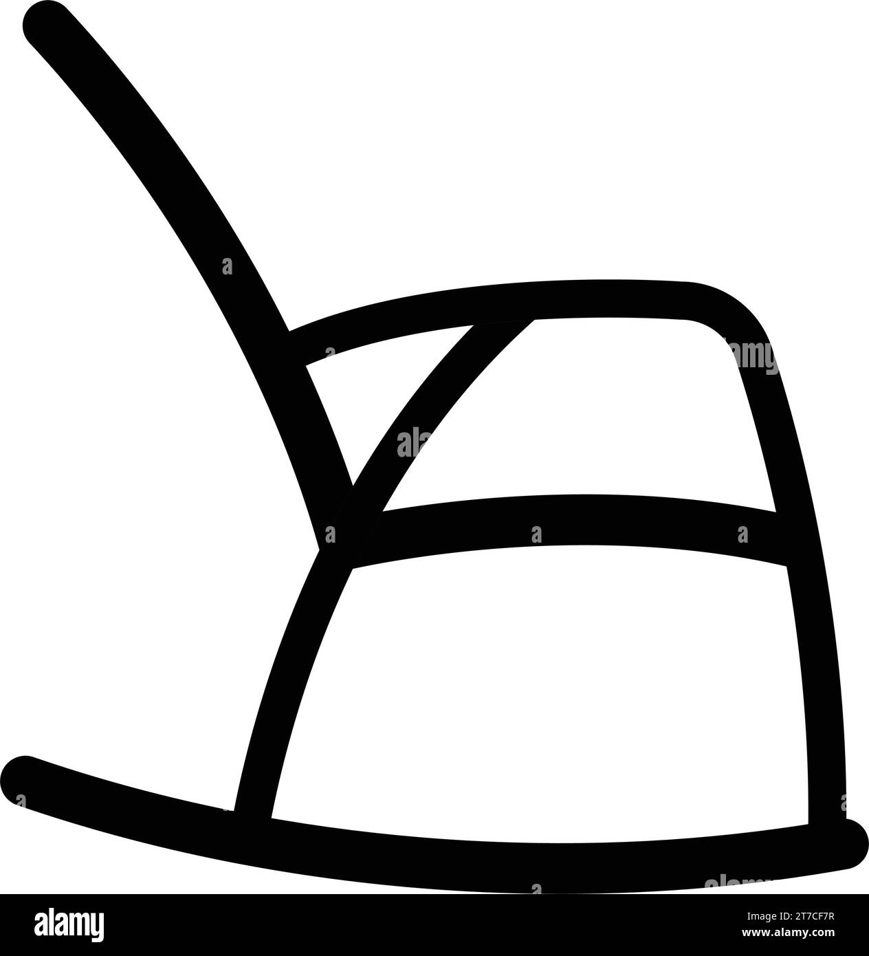 rocking chair logo vector illustration design Stock Vector Image & Art ...