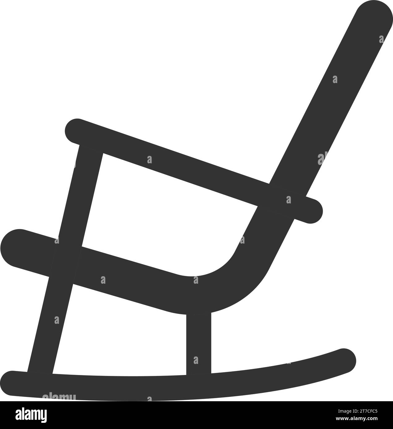 rocking chair logo vector illustration design Stock Vector Image & Art ...
