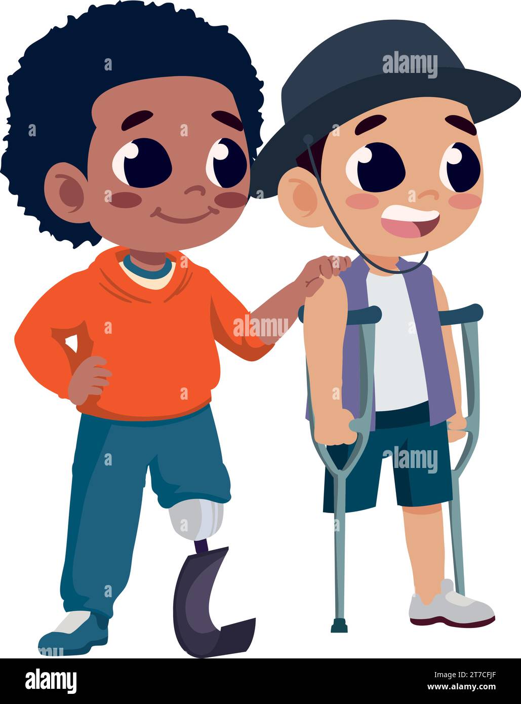 kids disability cartoon Stock Vector Image & Art - Alamy