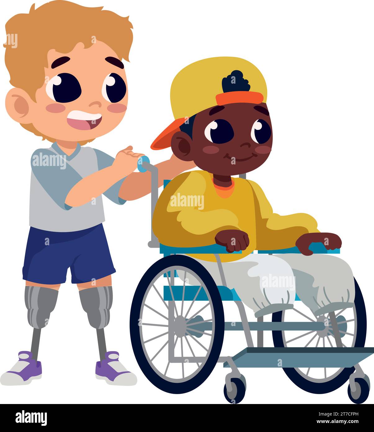 kids disability characters Stock Vector Image & Art - Alamy