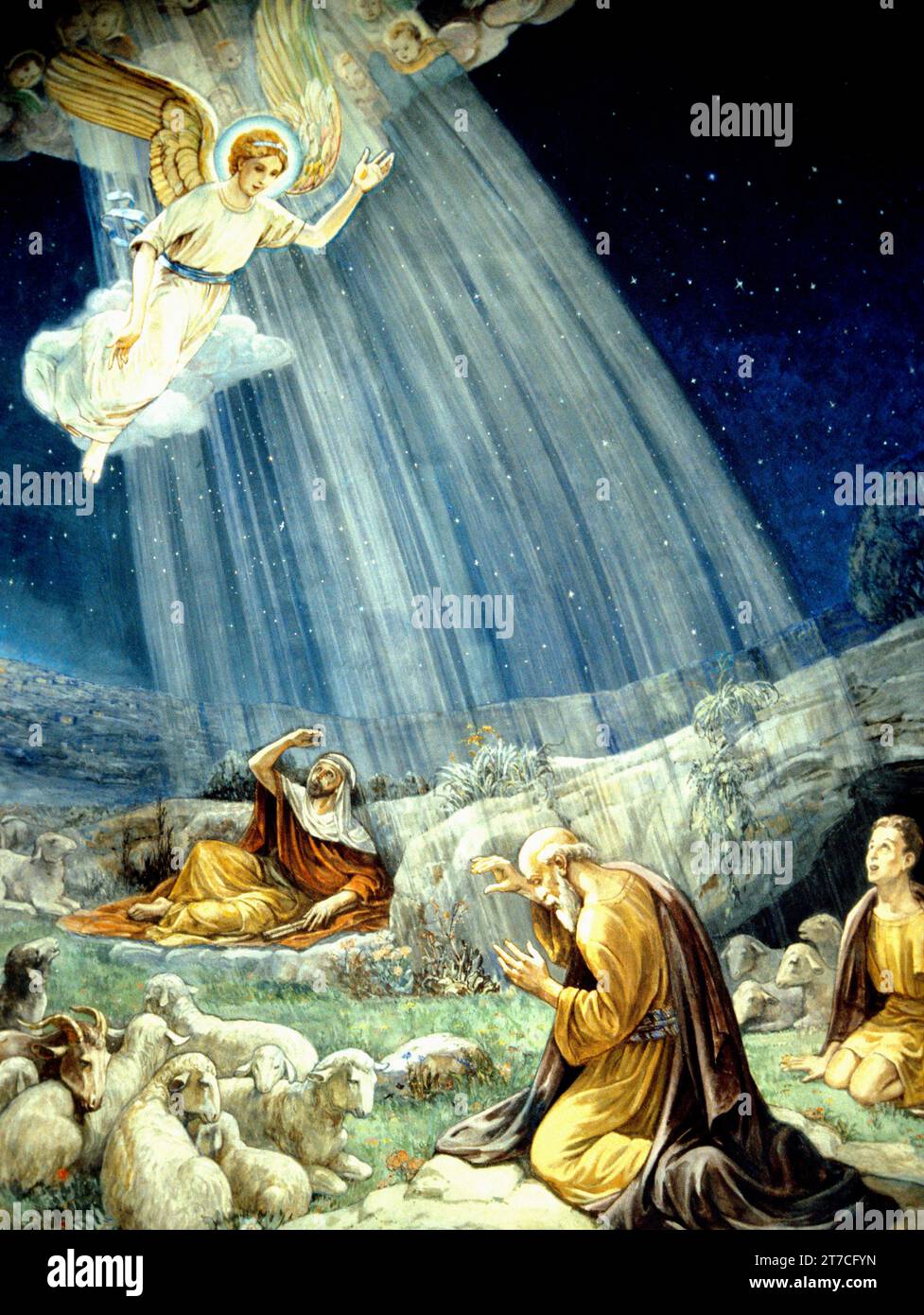 An angel appears the shepherds hi-res stock photography and images - Alamy