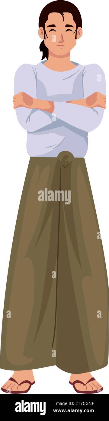 Myanmar young Stock Vector Images - Alamy