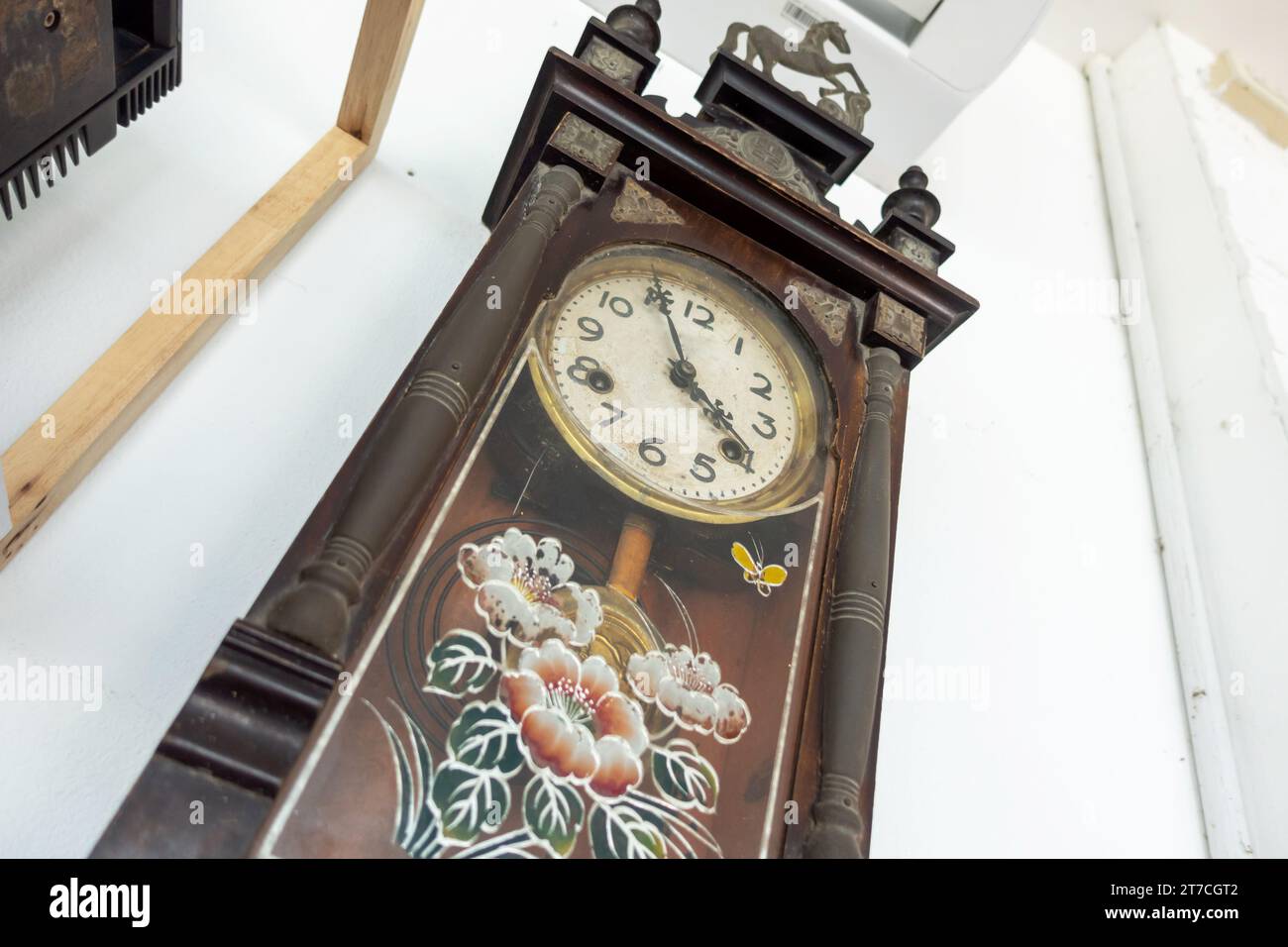 A Retro alarm clock that is designed to produce an extra loud sound at ...