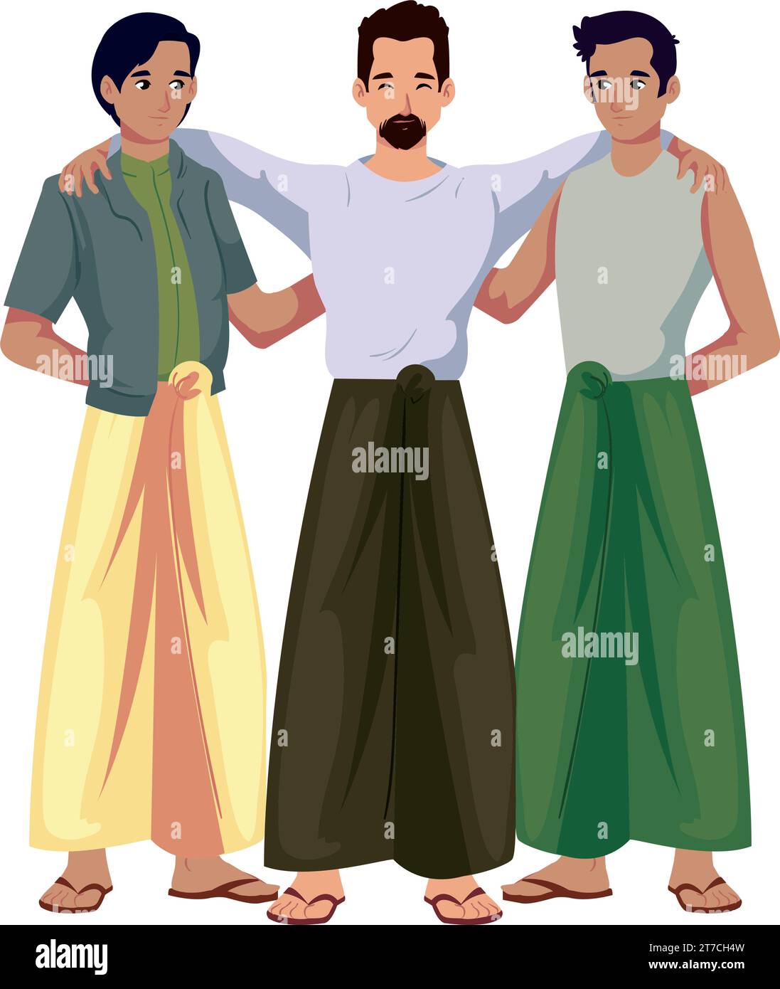 myanmar group men Stock Vector Image & Art - Alamy