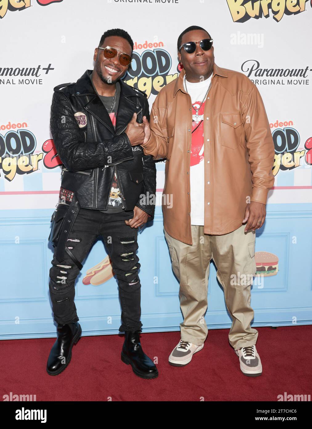 Kel Mitchell, left, and Kenan Thompson attend the premiere of "Good ...