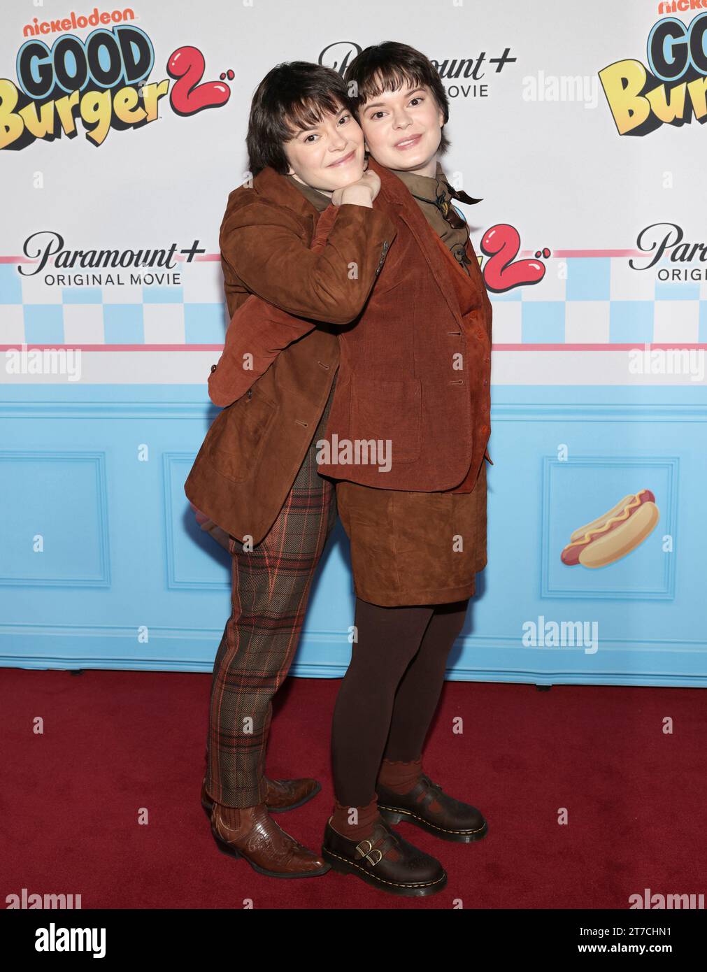 Emily Hinkler, left and Elizabeth Hinkler attend the premiere of "Good ...