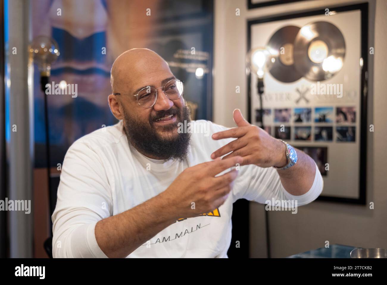 PRODUCTION - 13 November 2023, Hesse, Frankfurt/Main: Moses Pelham ...