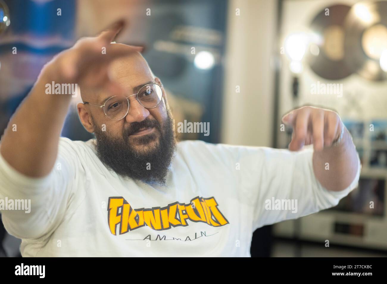 PRODUCTION - 13 November 2023, Hesse, Frankfurt/Main: Moses Pelham ...