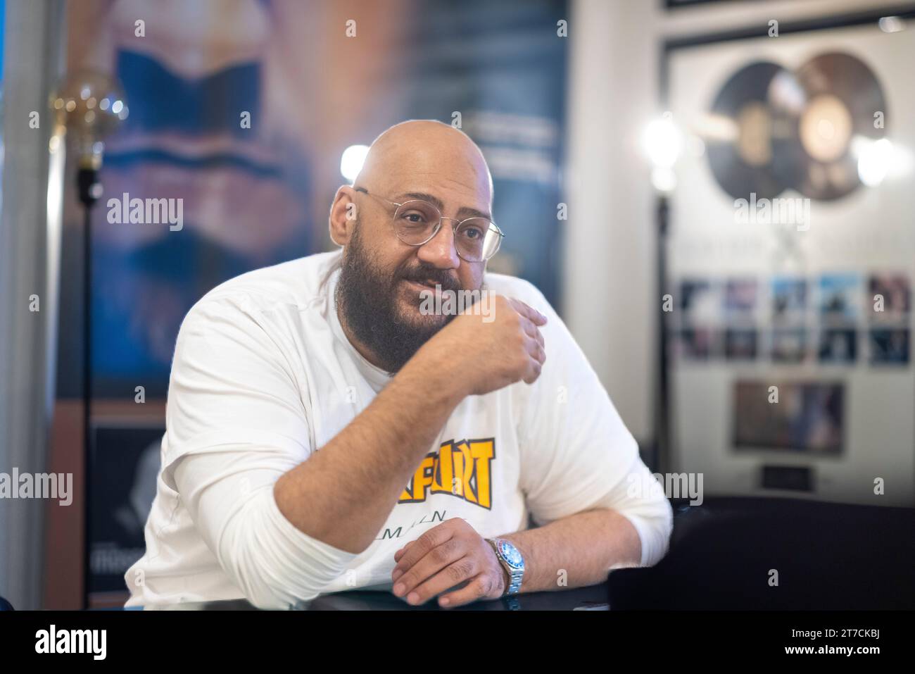 PRODUCTION - 13 November 2023, Hesse, Frankfurt/Main: Moses Pelham ...