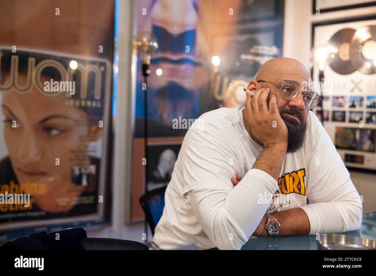 PRODUCTION - 13 November 2023, Hesse, Frankfurt/Main: Moses Pelham ...