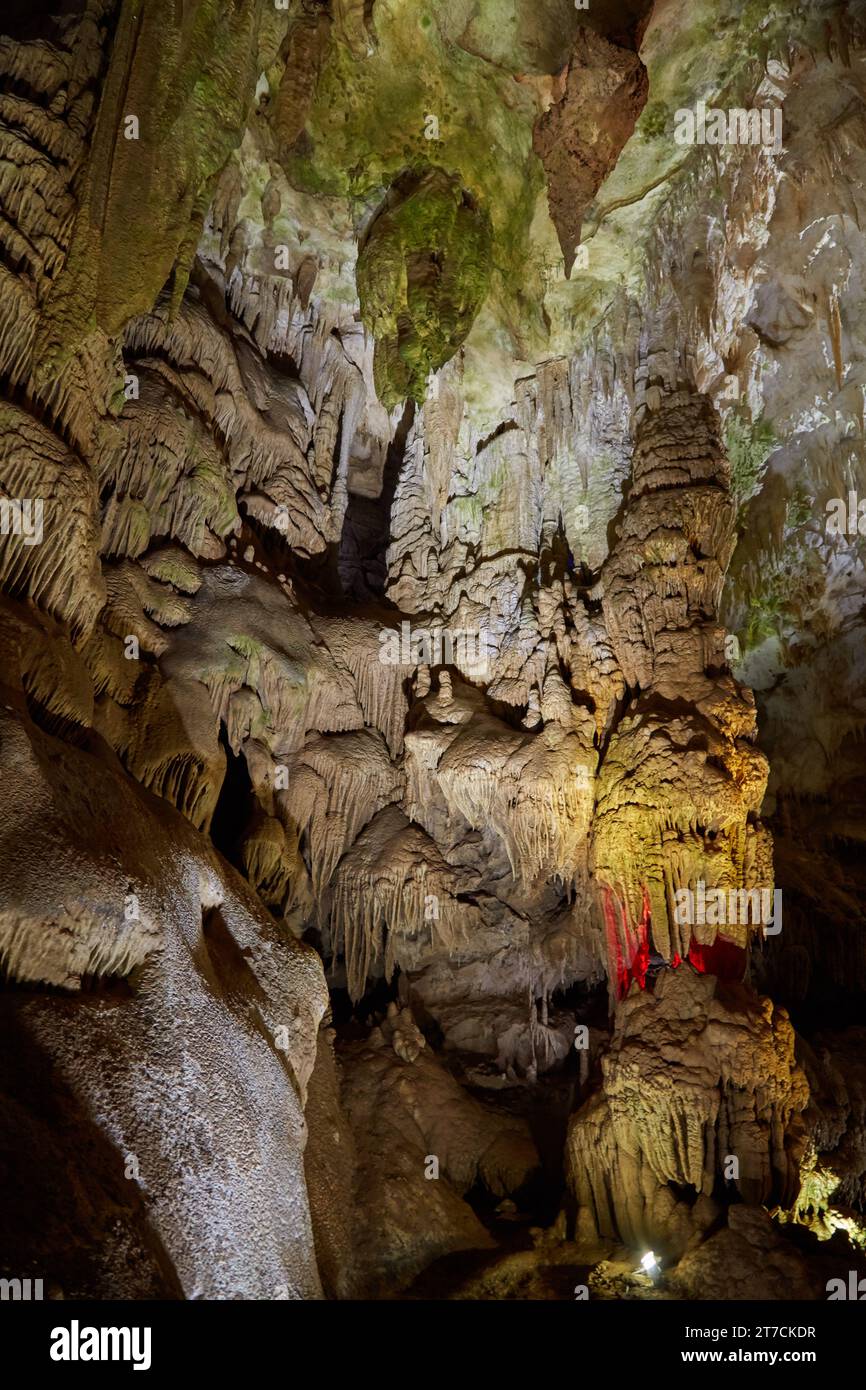 The colorful Prometheus Cave outside of Kutaisi, Georgia Stock Photo ...