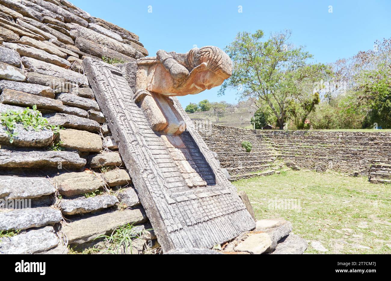The spectacular Mayan pyramid city of Tonina in Ocosingo, Chiapas Stock ...