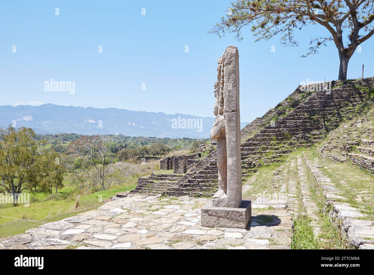 The spectacular Mayan pyramid city of Tonina in Ocosingo, Chiapas Stock ...