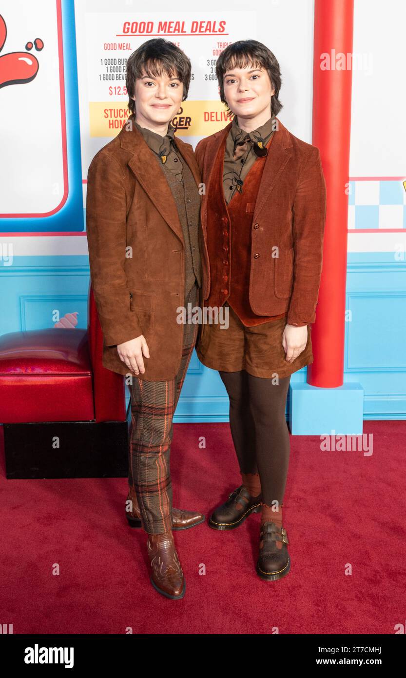 Emily and Elizabeth Hinkler attend Good Burger 2 premiere at Regal ...
