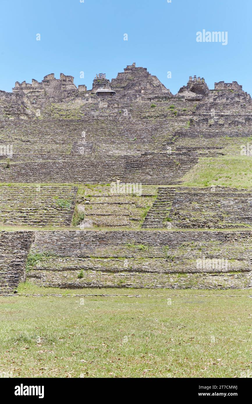 The spectacular Mayan pyramid city of Tonina in Ocosingo, Chiapas Stock ...
