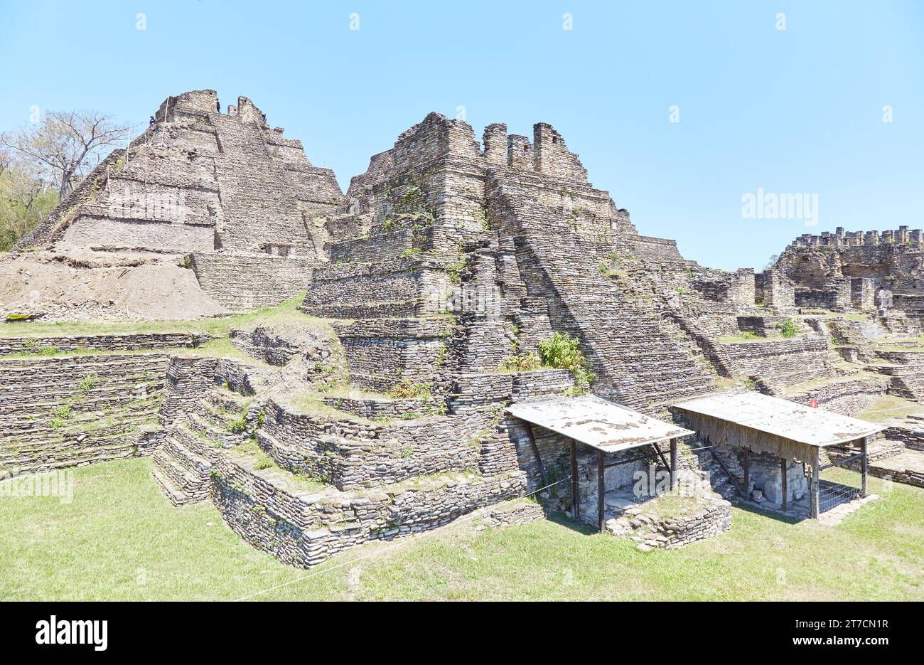 The spectacular Mayan pyramid city of Tonina in Ocosingo, Chiapas Stock ...