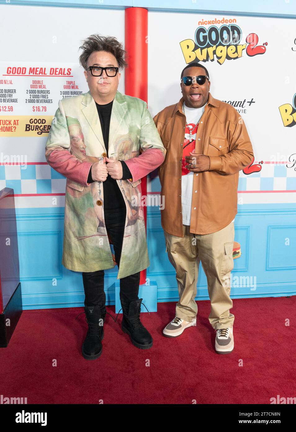 Johnny Ryan and Kenan Thompson attend Good Burger 2 premiere at Regal ...