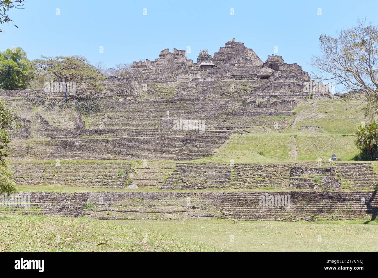 The spectacular Mayan pyramid city of Tonina in Ocosingo, Chiapas Stock ...