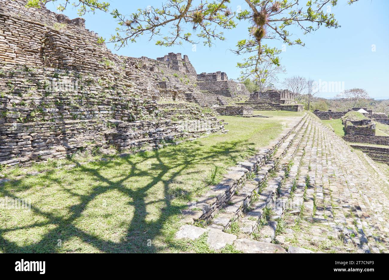 The spectacular Mayan pyramid city of Tonina in Ocosingo, Chiapas Stock ...