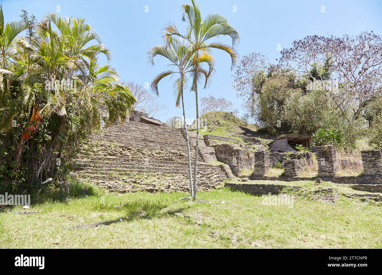 The spectacular Mayan pyramid city of Tonina in Ocosingo, Chiapas Stock ...