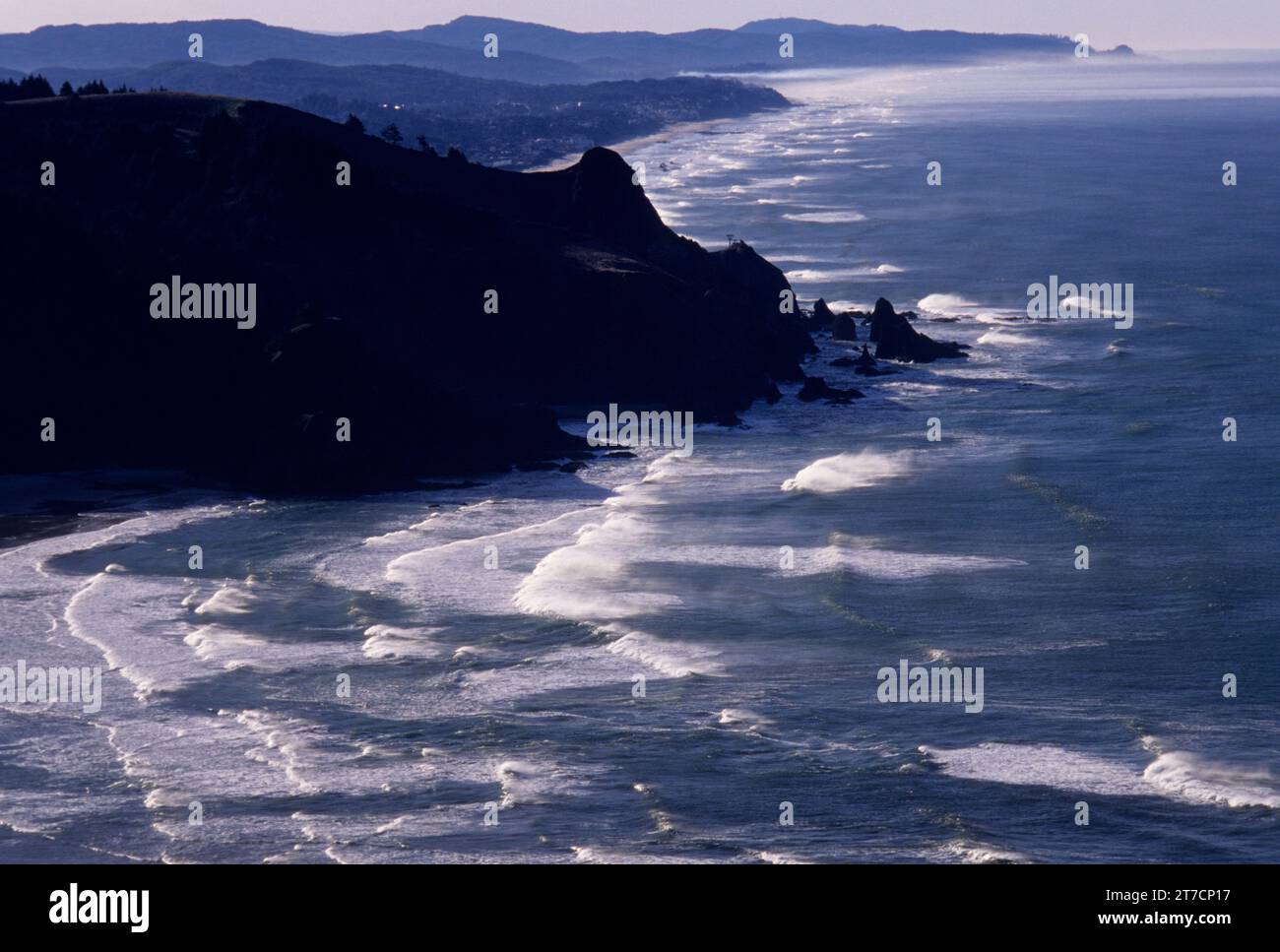 Salmon River point, from Cascade Head Preserve, Oregon Stock Photo - Alamy