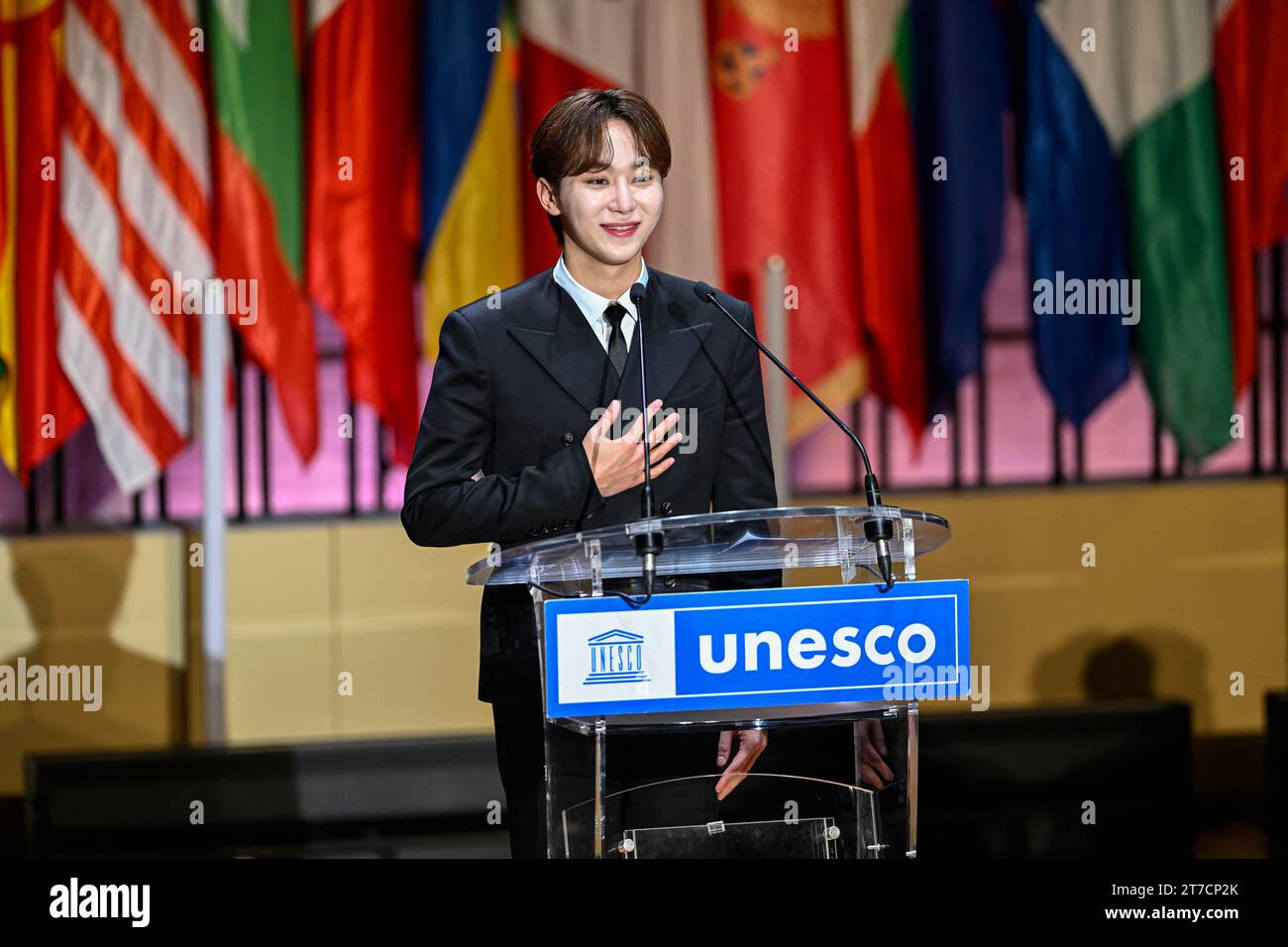 Paris, France. 14th Nov, 2023. South Korean singer Boo Seung-kwan aka ...