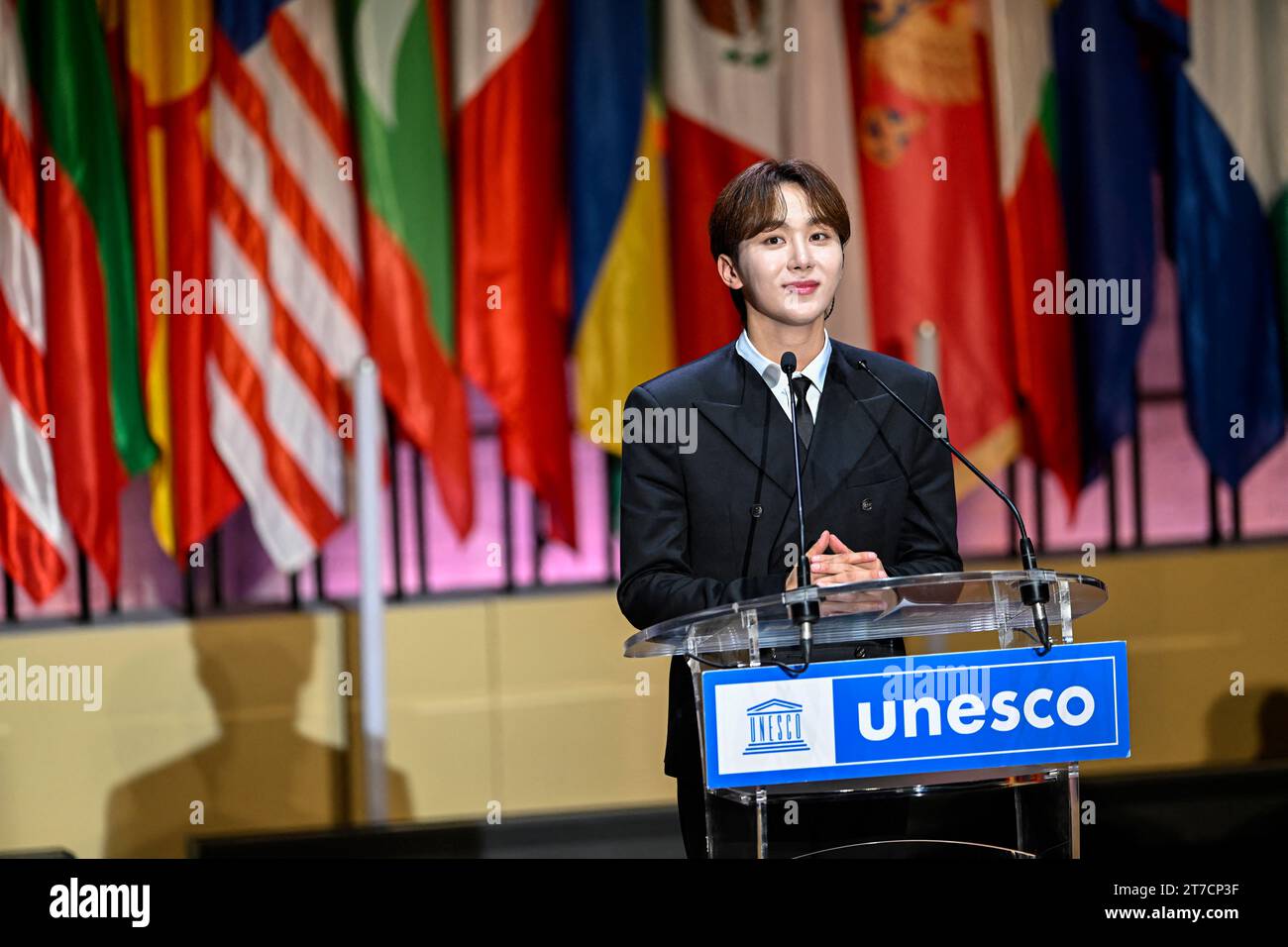 Paris, France. 14th Nov, 2023. South Korean singer Boo Seung-kwan aka ...