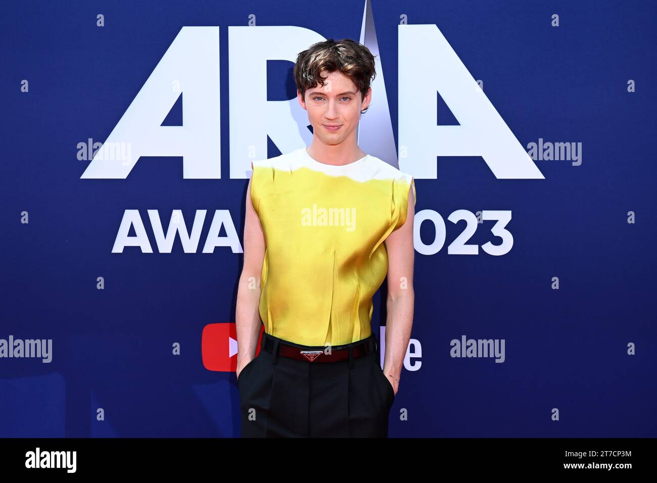 Sydney, Australia. 15th Nov, 2023. Troye Sivan arrives at the 2023 ARIA ...