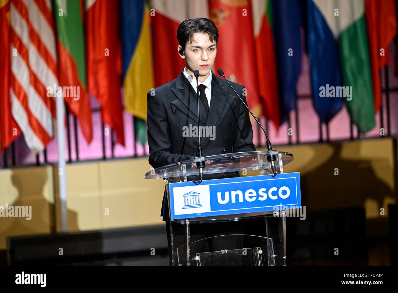 Paris, France. 14th Nov, 2023. South Korean singer Choi Hansol aka ...